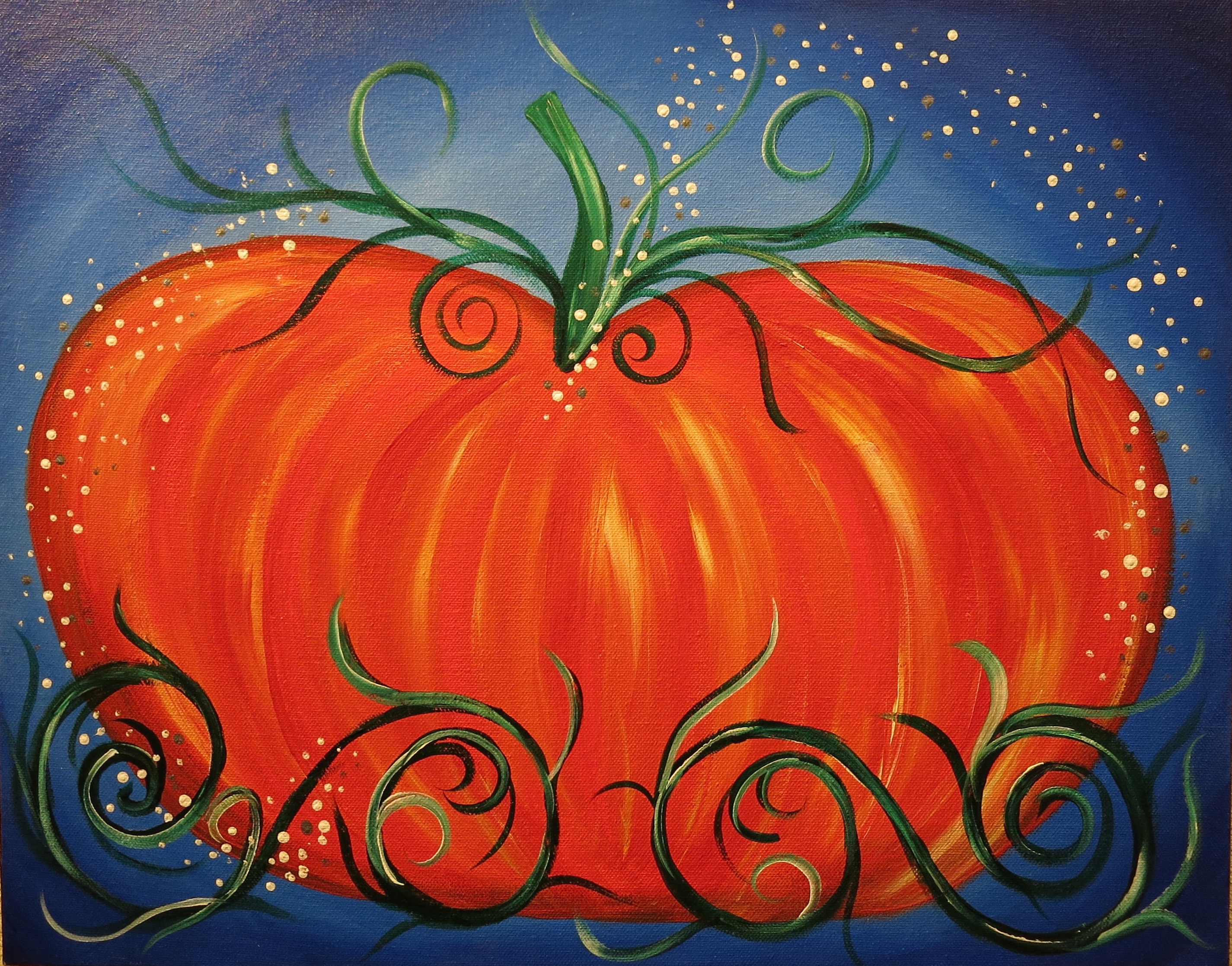Magical Pumpkin - Pinot's Palette Painting